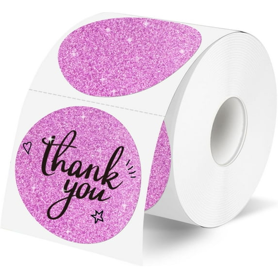 2" Holographic Thermal Label Stickers, Round Direct Thermal Label ...