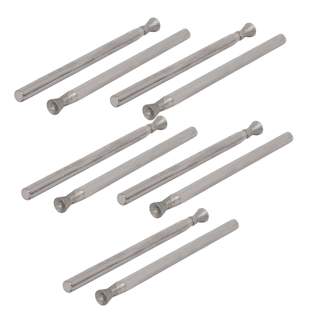 2.35mm Shank 3mm Dia Spherical Concave Head Polishing Mounted Point Bit 10pcs - Walmart.com