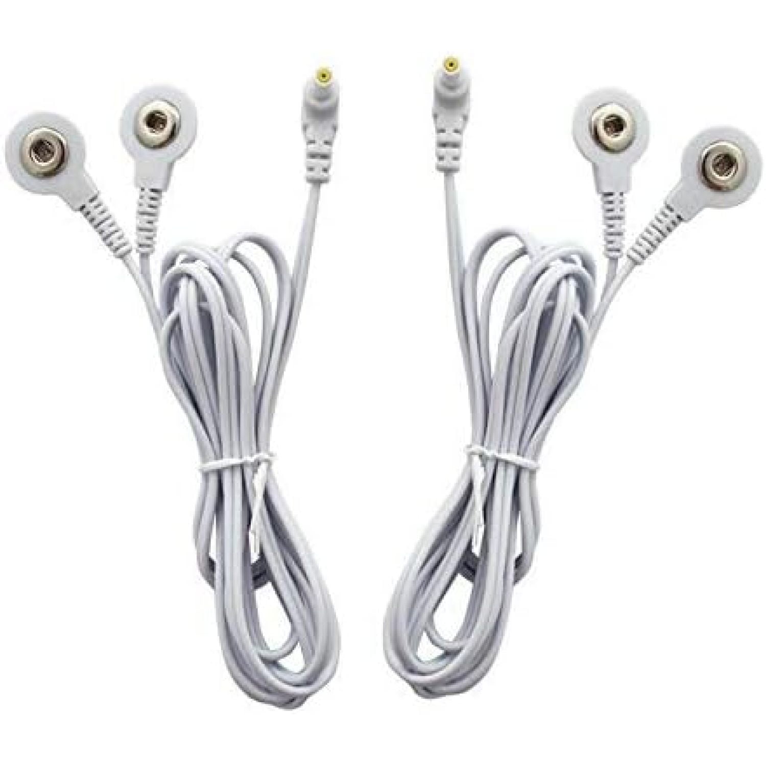 2.35mm Shielded Replacement Electrode Wires Standard Connection Snap 3 ...