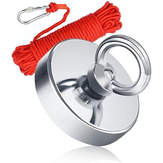 2.36"(60 mm) Fishing Kit- 500lbs Large Rare Earth Fish with 65ft Rope ...