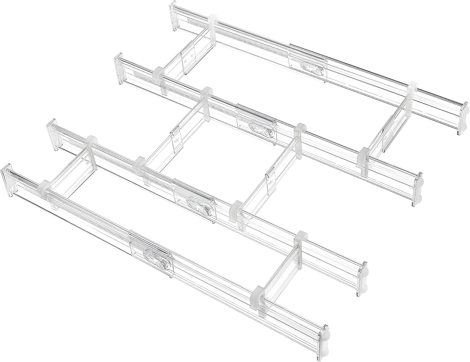 2.36” Drawer Dividers with Expandable Inserts, 12.8"-22.3" Adjustable ...