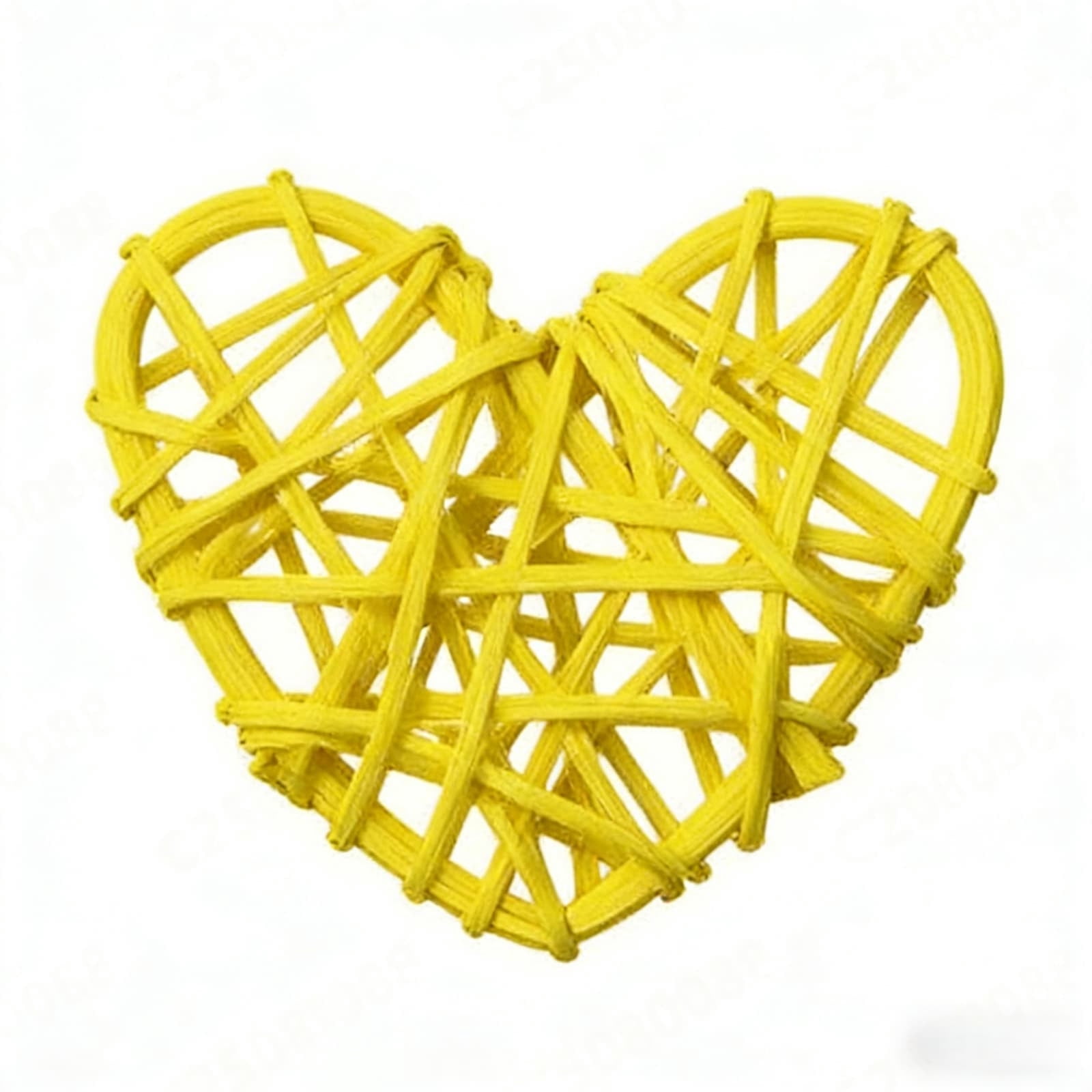 2.36 Inch Rattan Heart Decorations, Woven Natural Style Hanging Hearts ...