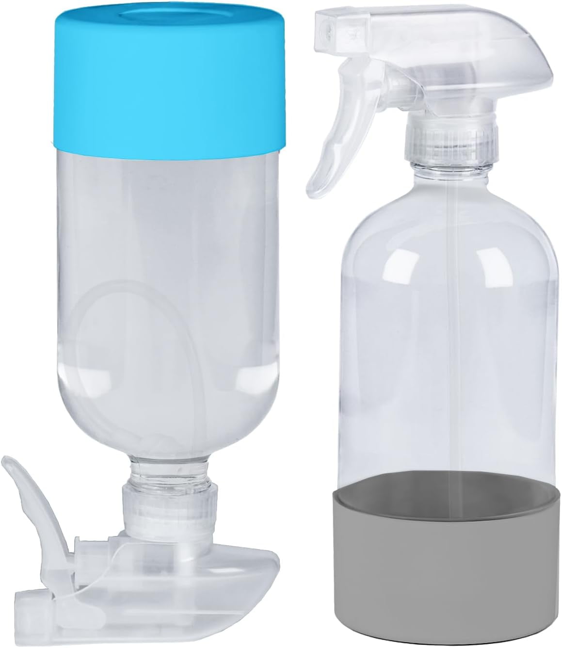 2 360? Glass Bottles with Sleeve, 16 oz Empty Refillable Containers ...