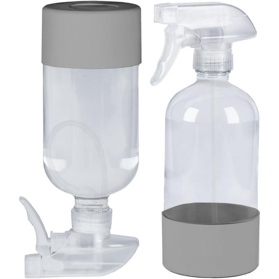 2 360? Glass Bottles with Sleeve, 16 oz Empty Refillable Containers ...