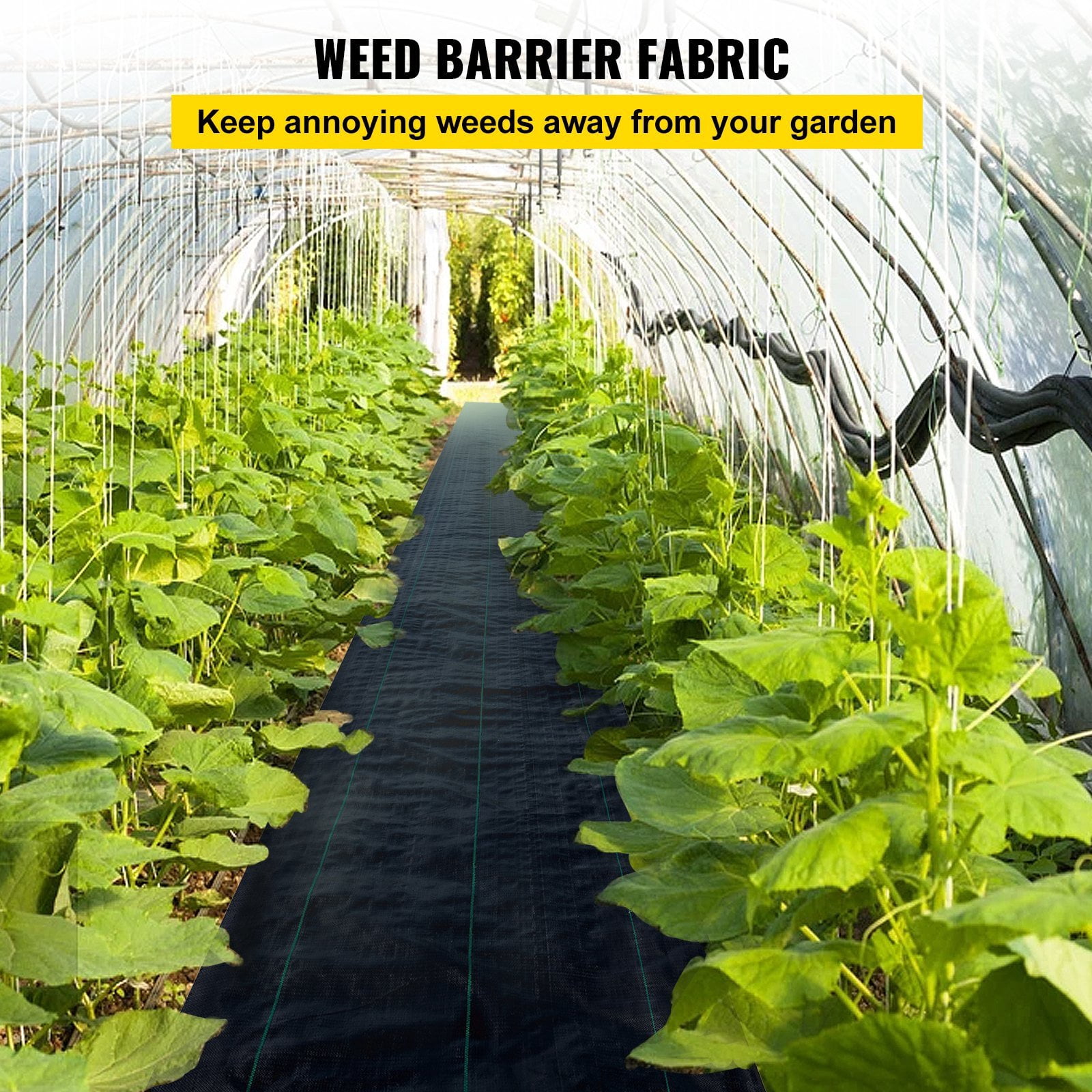 2*3FT Woven Weed Control Fabric, 300FT Premium Weed Barrier Fabric ...