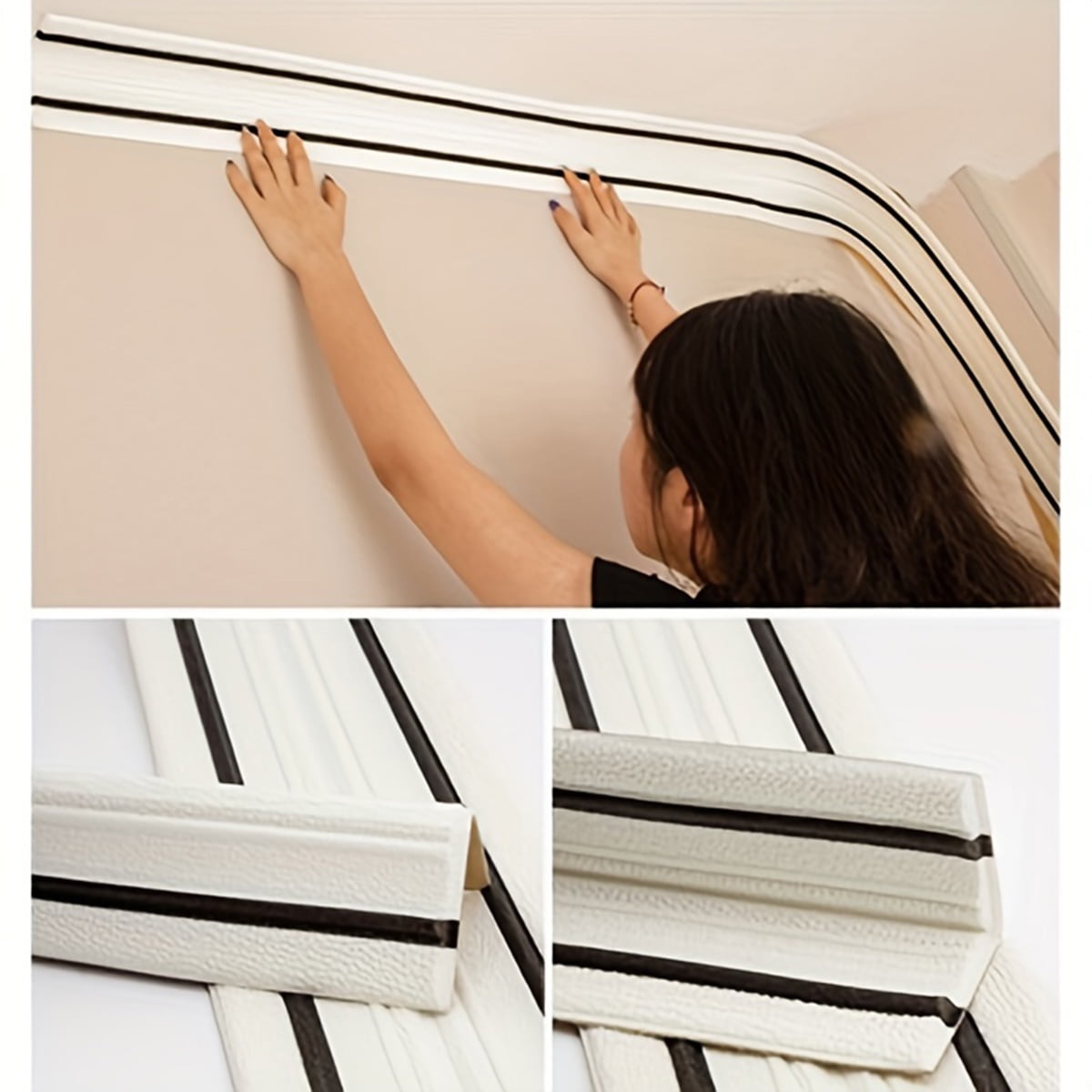 2.3M/Roll Inner and outer corner stickers decorative line skirting ...