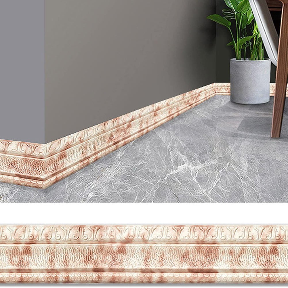 2.3M Self Adhesive Wall Trim Line Skirting Border Decor Sticker ...
