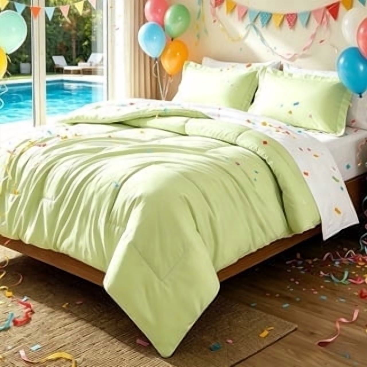 3PCS Queen Summer Cooling Quilt Bedding Set, Lightweight Breathable ...