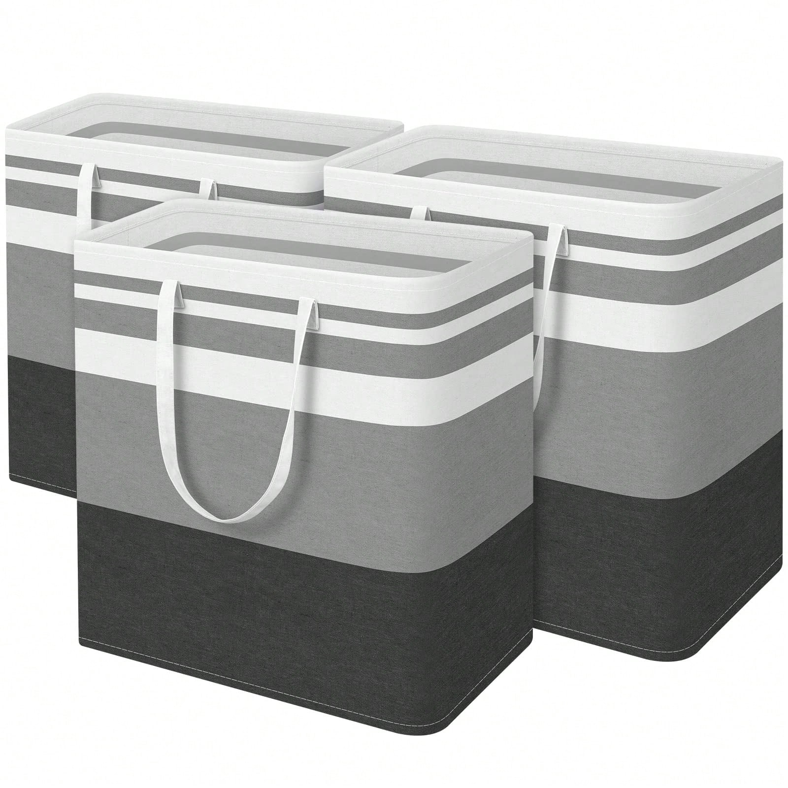 2-3Pack Extra-Large Collapsible Laundry Baskets - Waterproof, Tall ...