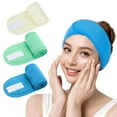 2 / 3Pack Face Washing Skincare Headband - Terry Cloth Adjustable Face ...