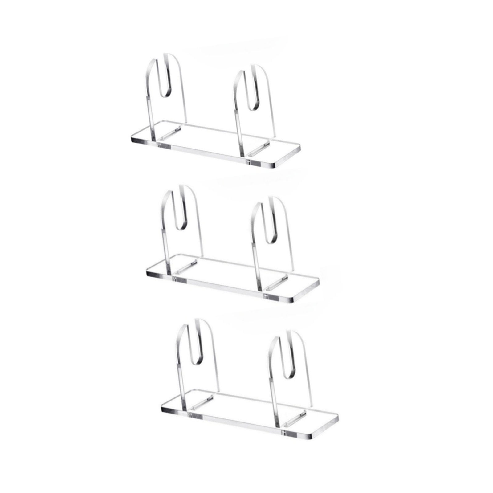 2/3Pcs Acrylic Hand Fan Display Stand Clear Handheld Fan Storage Rack ...