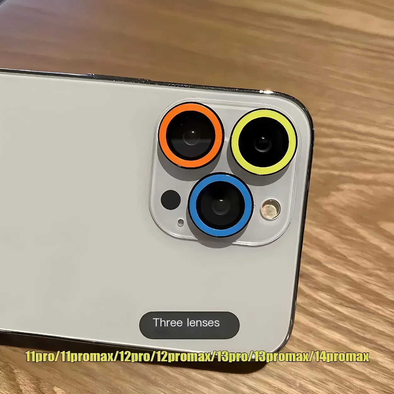 2-3Pcs Luminous Ceramic Camera Protector Film For IPhone 16 12 13 14 15 ...