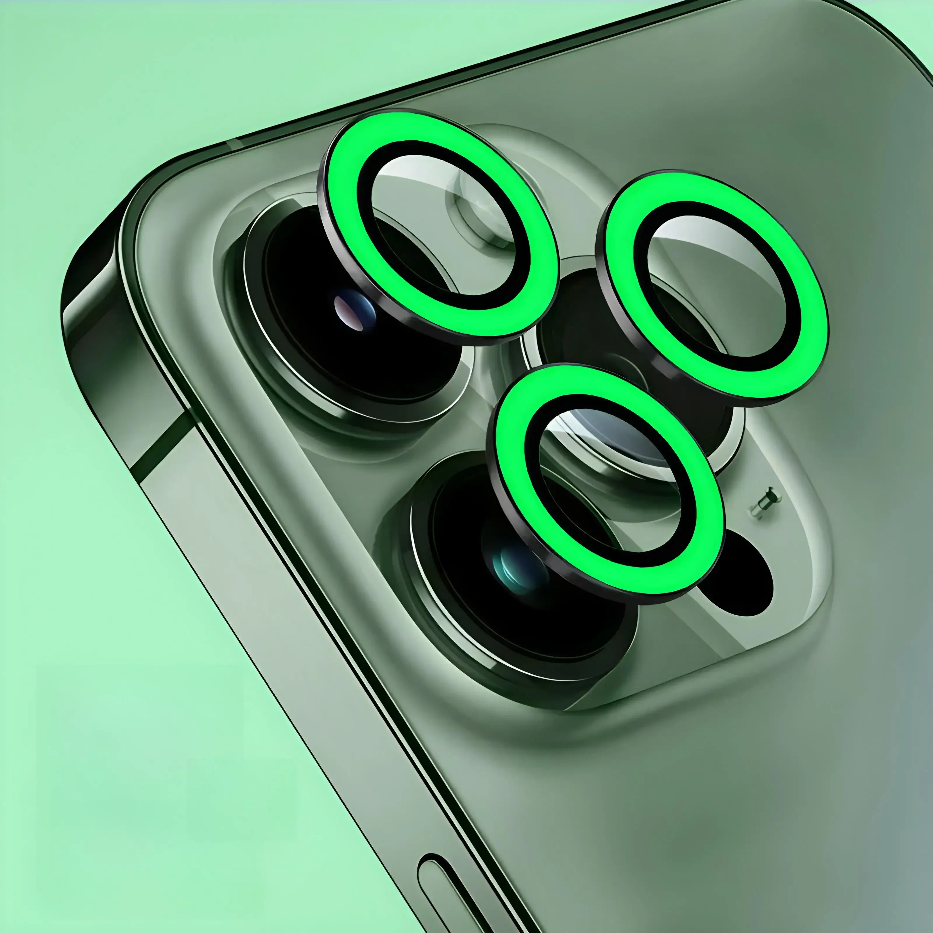 2-3Pcs Luminous Ceramic Camera Protector Film For IPhone 16 12 13 14 15 ...