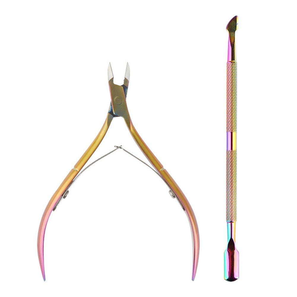 2/3Pcs/Set Stainless Steel Nail Art Cutter Scissor 2 Ways Cuticle ...