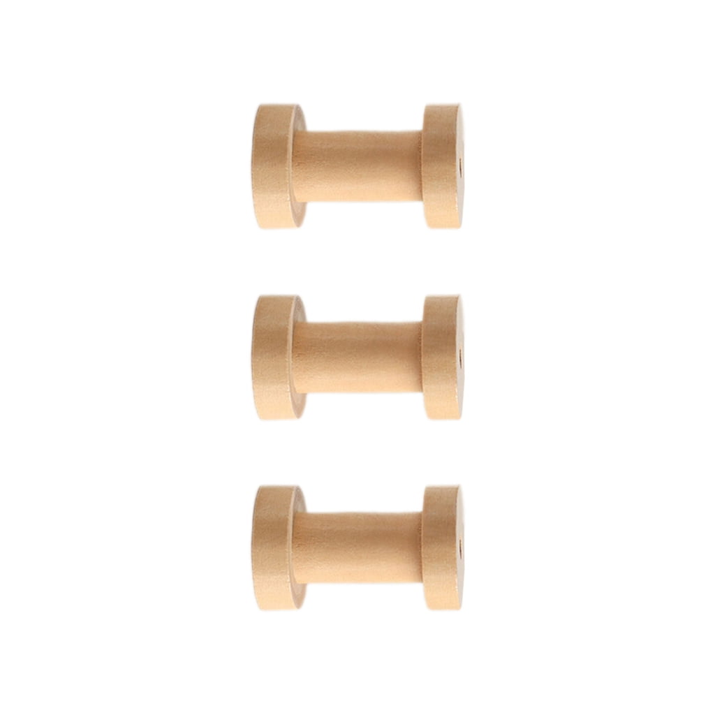 2/3Pcs Wood Thread Bobbins Embroidery Thread Spool, Wood Thread Spool ...
