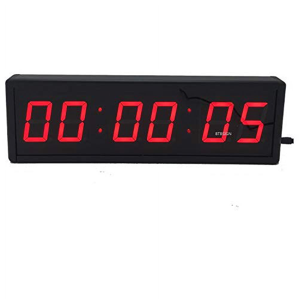 2.3inch Digital Countdown Wall Clock Large Stopwatch with Remote and ...