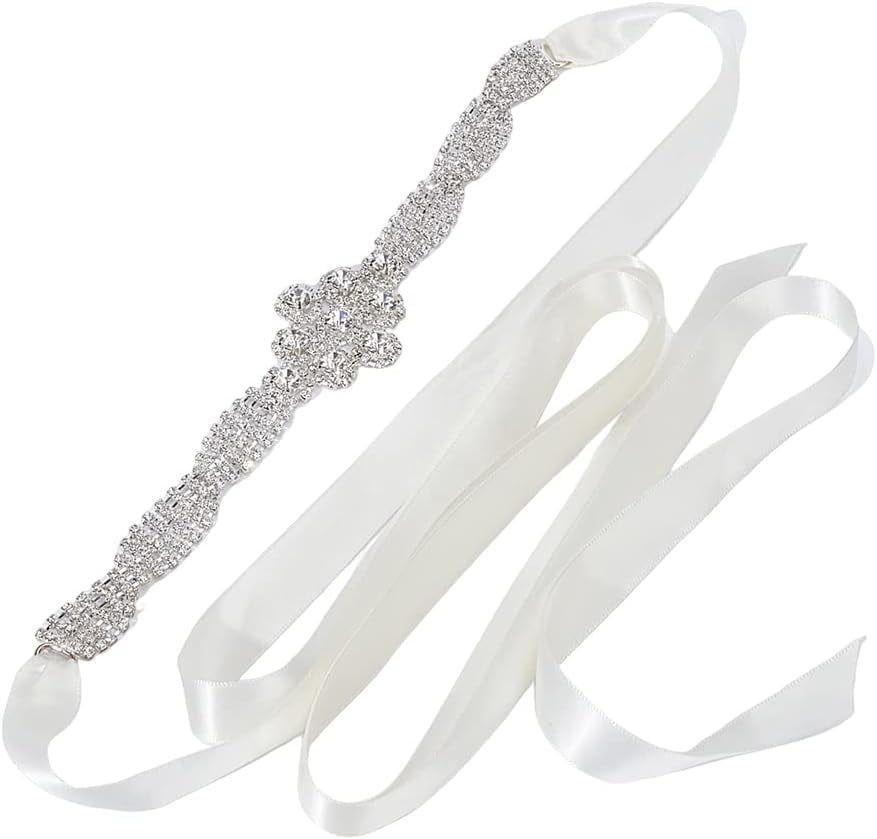 2.3m Flower Bridal Belts with Lemon Chiffon Rhinestone Wedding Dress ...