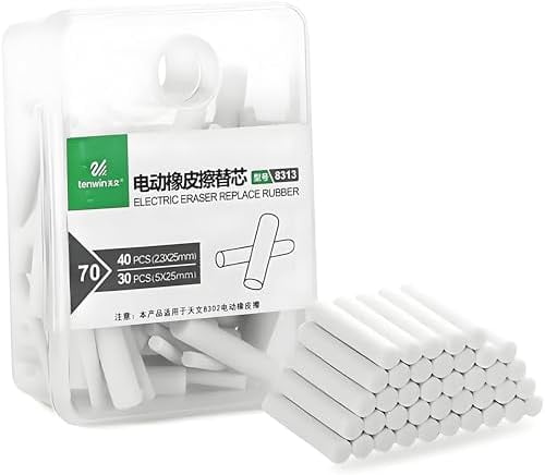 2.3mm 5mm Electric Eraser Refill Eraser With 40Pcs+30Pcs Refills ...