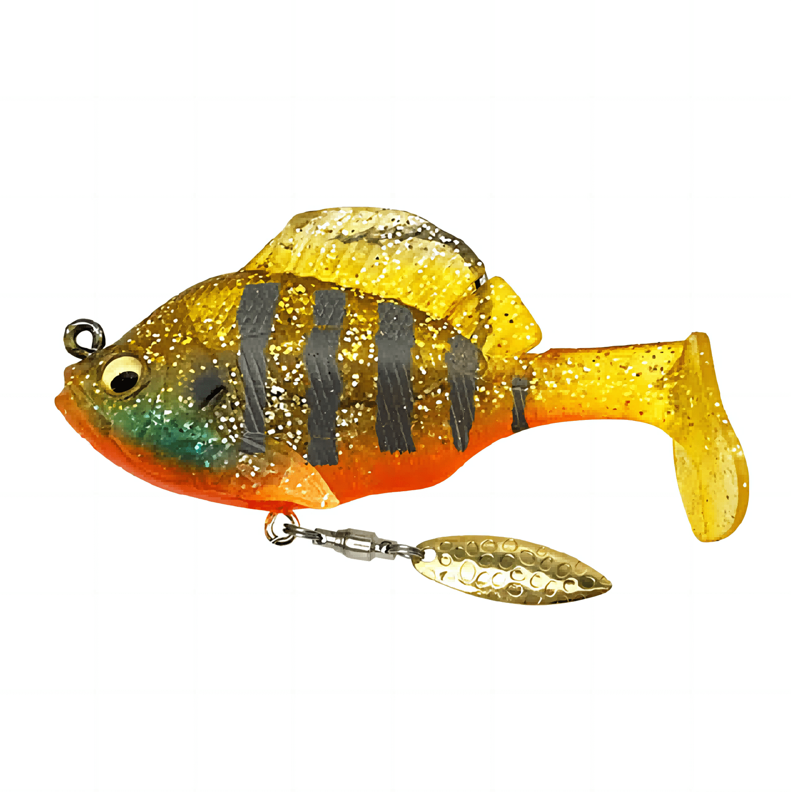 SMMYMGF 2/3oz Pulse Tail Bluegill Soft Plastic Bait Jig for Freshwater ...