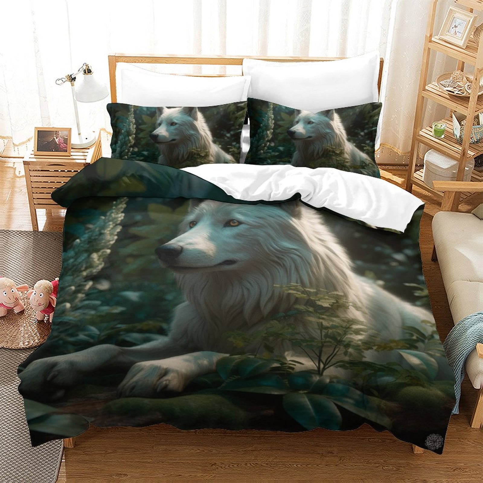 2/3pcs Bedding Set 3D Wolf Printed Bedspreads Comforter Cover ...