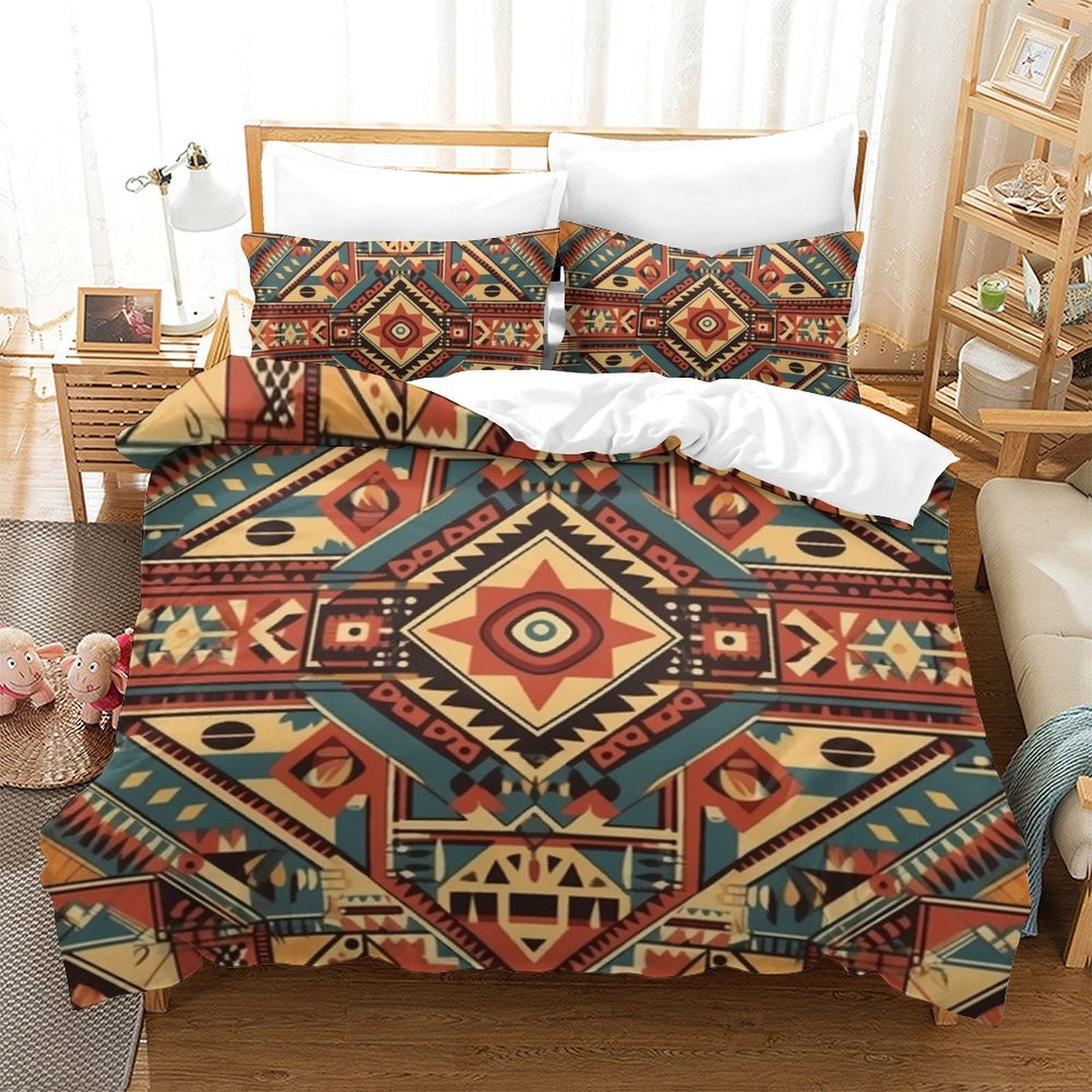 2/3pcs Bedding Set Bohemian Comforter Cover Set with Pillowcase Kids ...