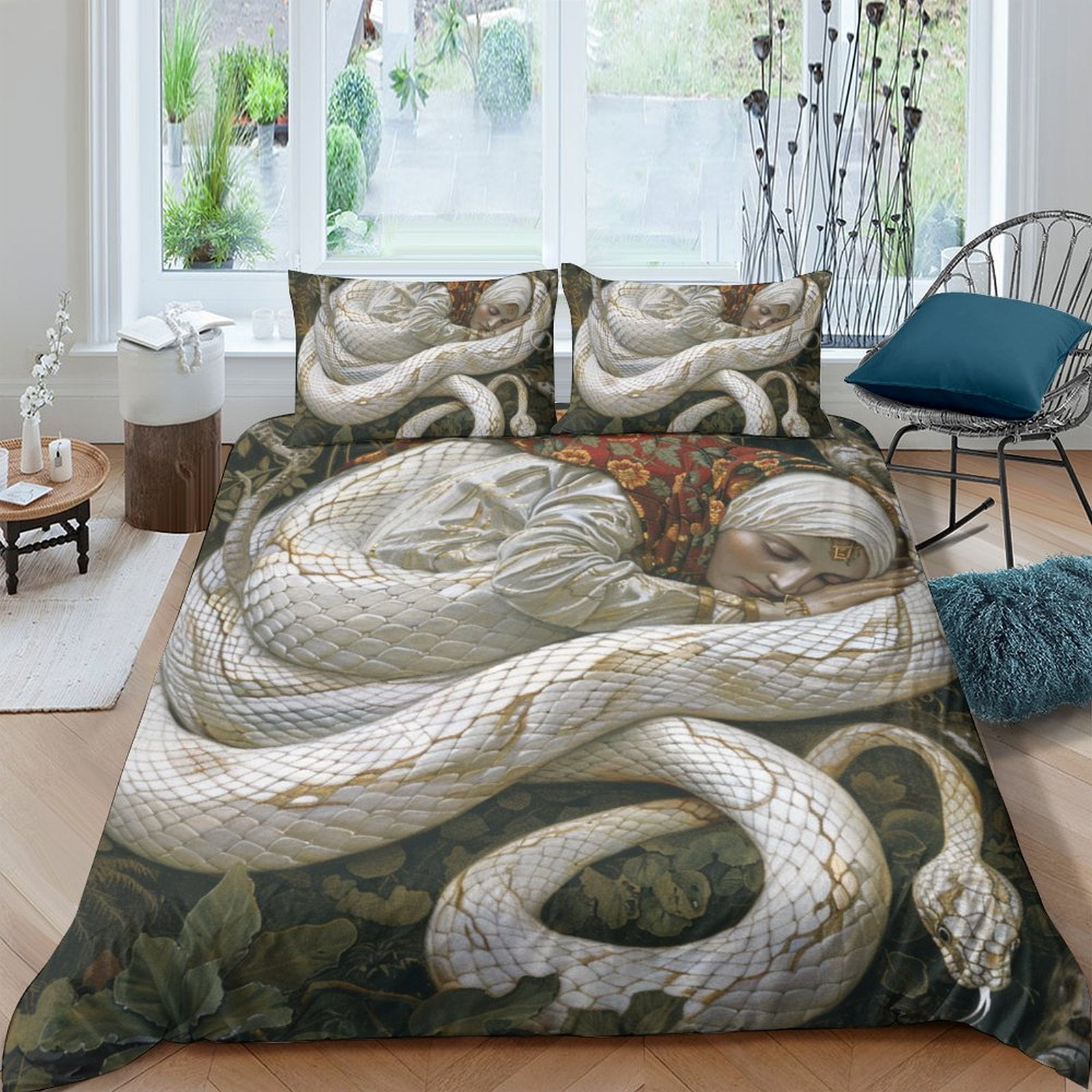 2/3pcs Bedding Set Creative Snake Design Quilt Cover Duvet Cover Set ...