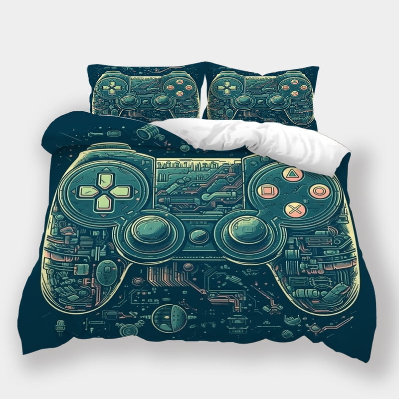 2/3pcs Bedding Set Game Controller Printed Bedspreads Kids Adult High ...
