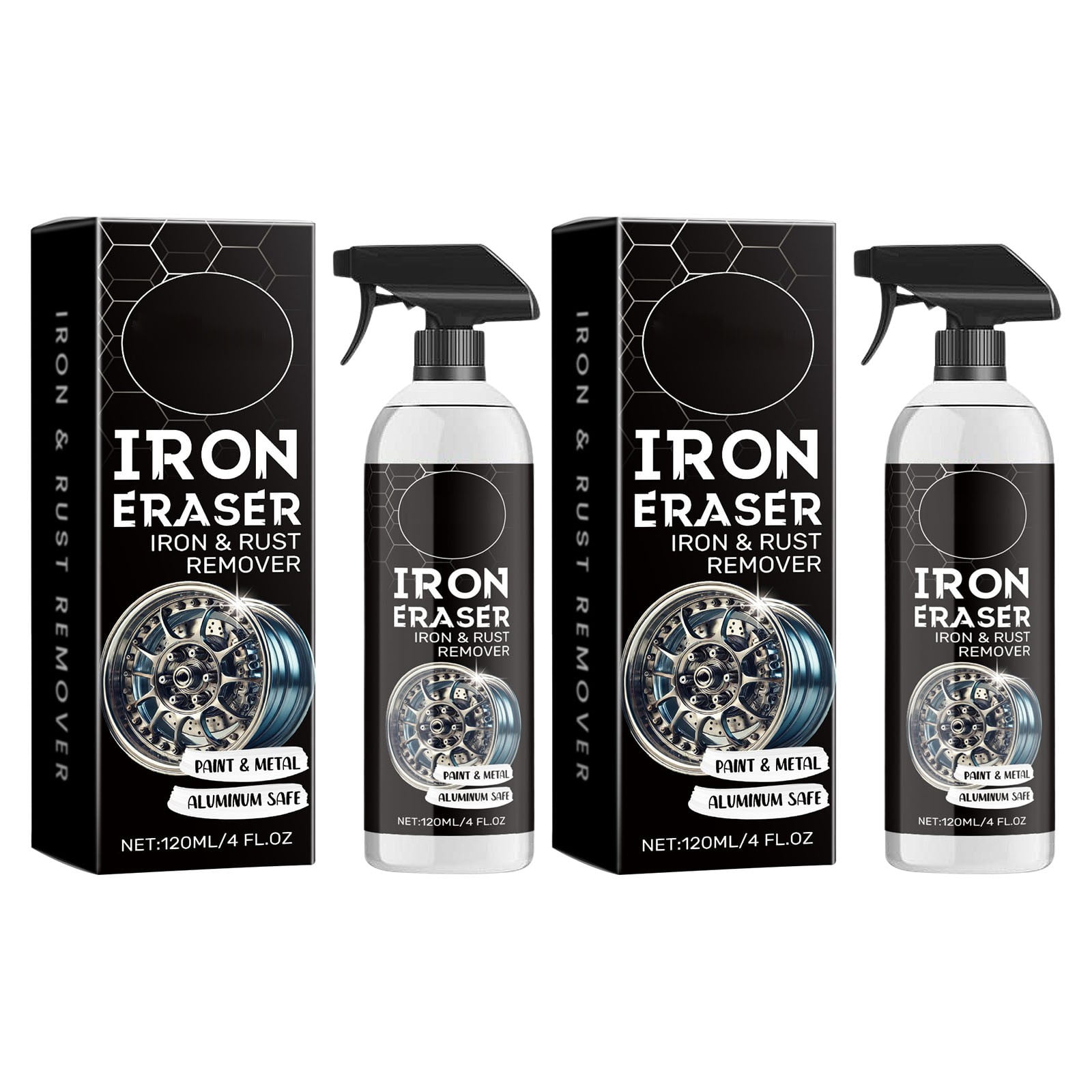 2/3pcs Car Tire Rust Remover 120ml, Powerful Rust and Stain Dissolver ...