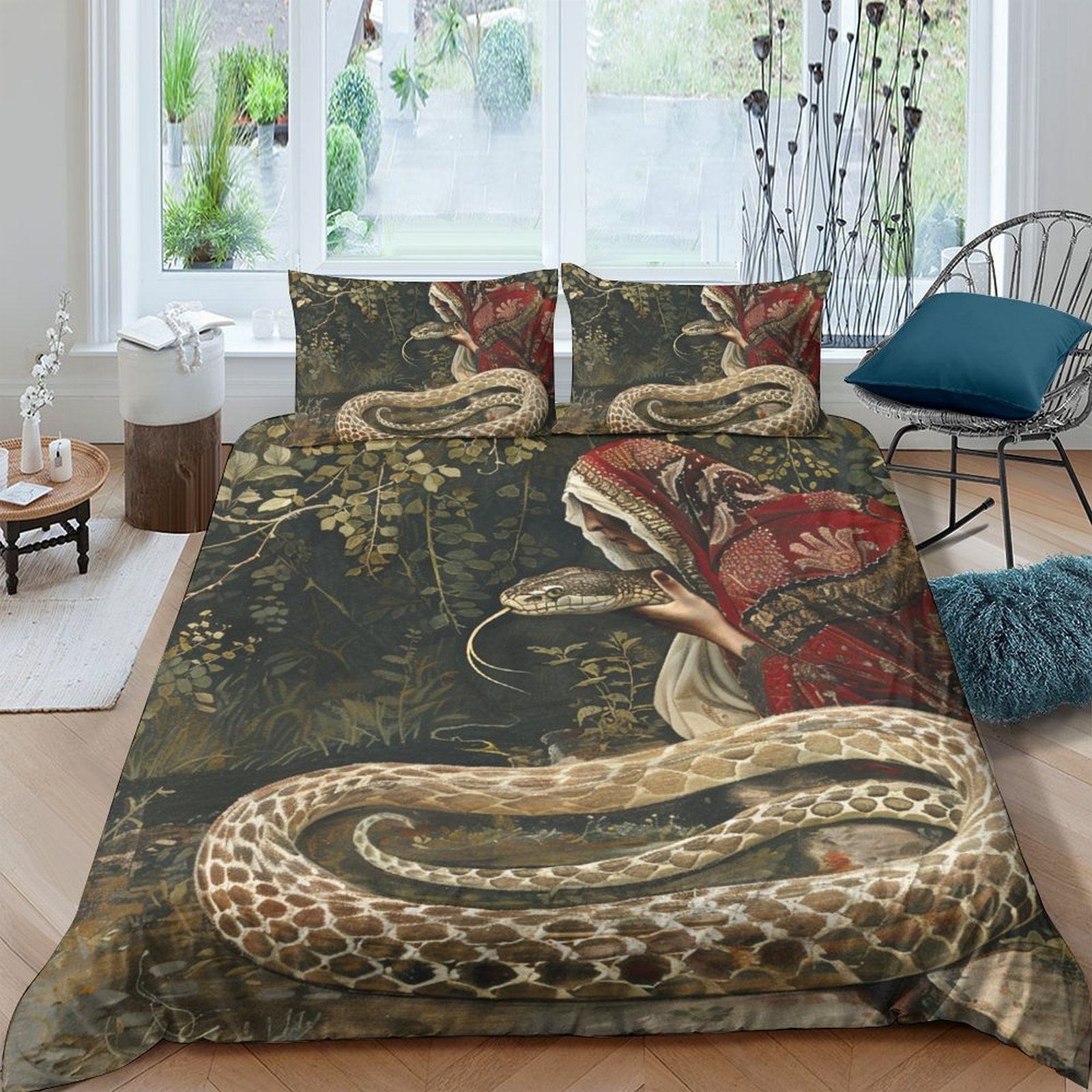2/3pcs Comforter Cover Set Home Textiles for All Seasons Snake Printed ...