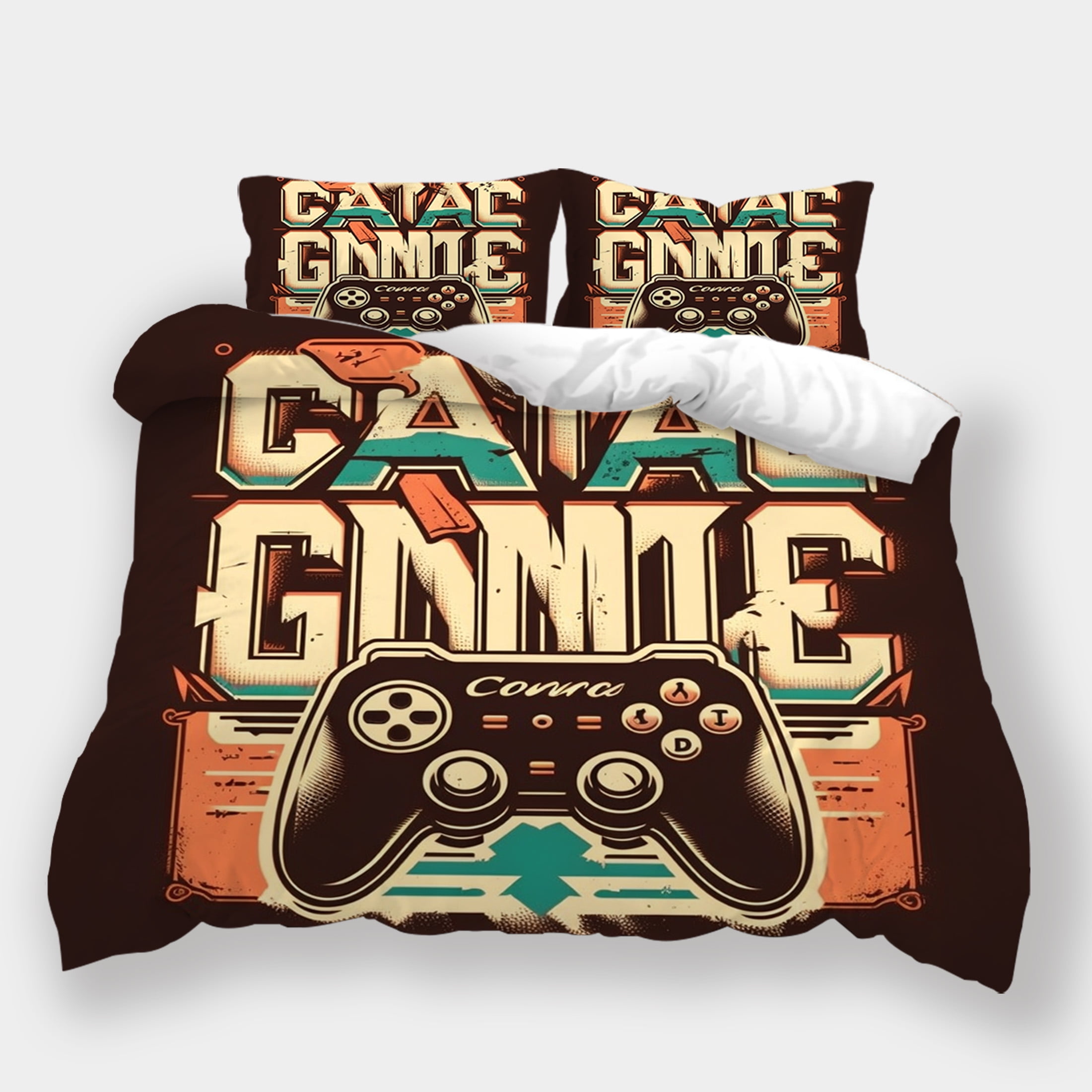 2/3pcs Comforter Cover Set Teen Adult Fashion Bedding Set Game Handle ...
