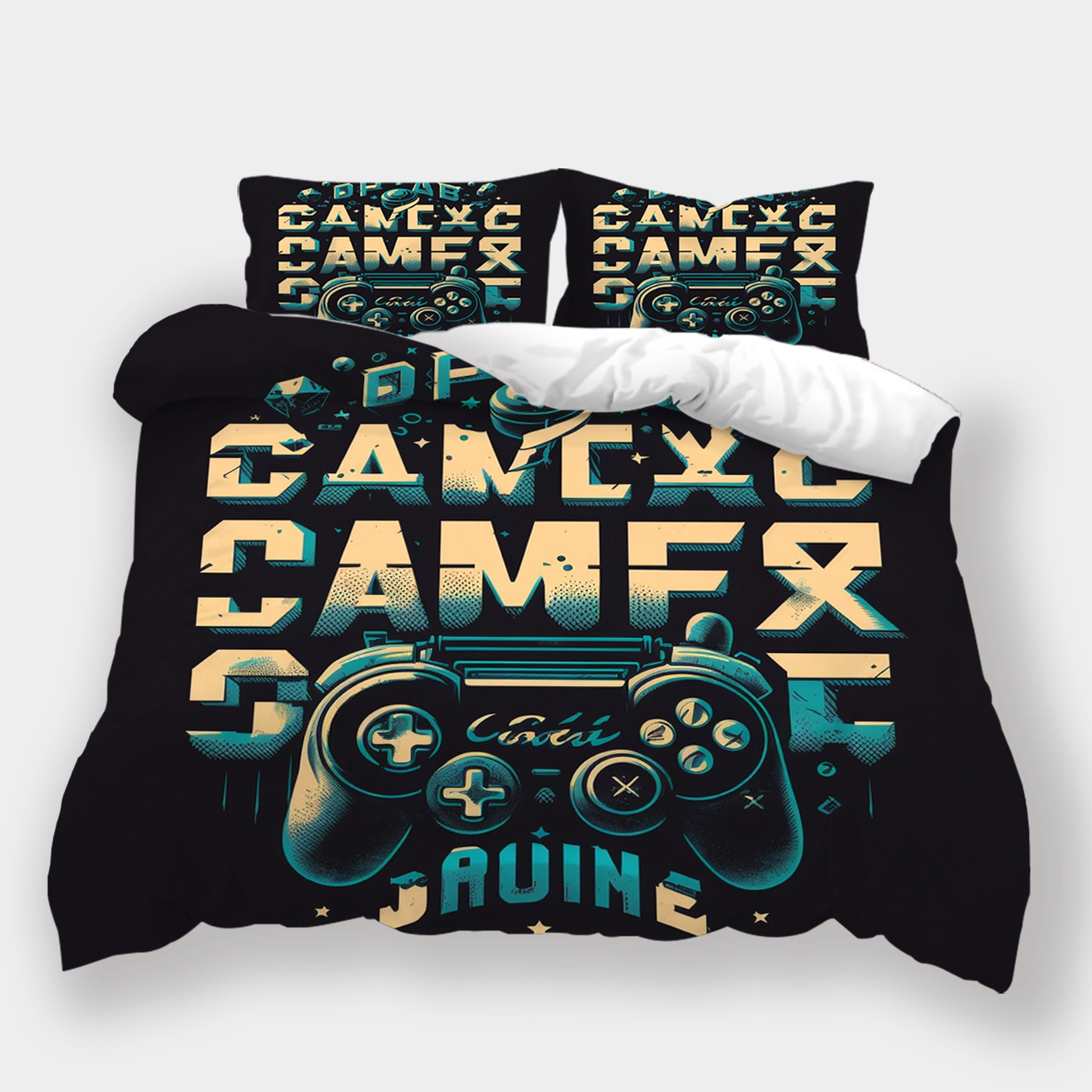 2/3pcs Comforter Cover Set Teen Adult Fashion Bedding Set Game Handle ...