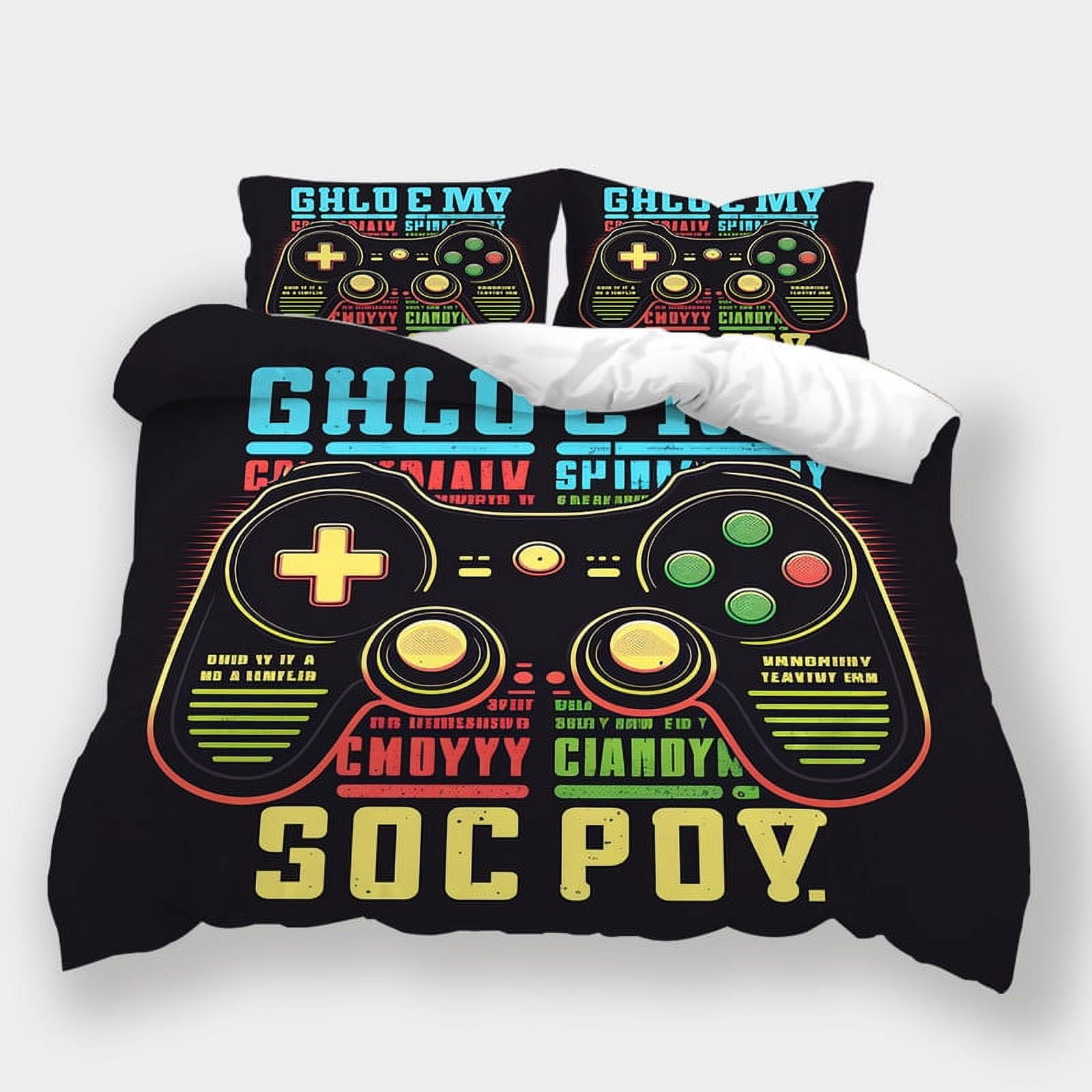 2/3pcs Duvet Cover Set Game Handle Printed Bedspreads Children Cartoon ...