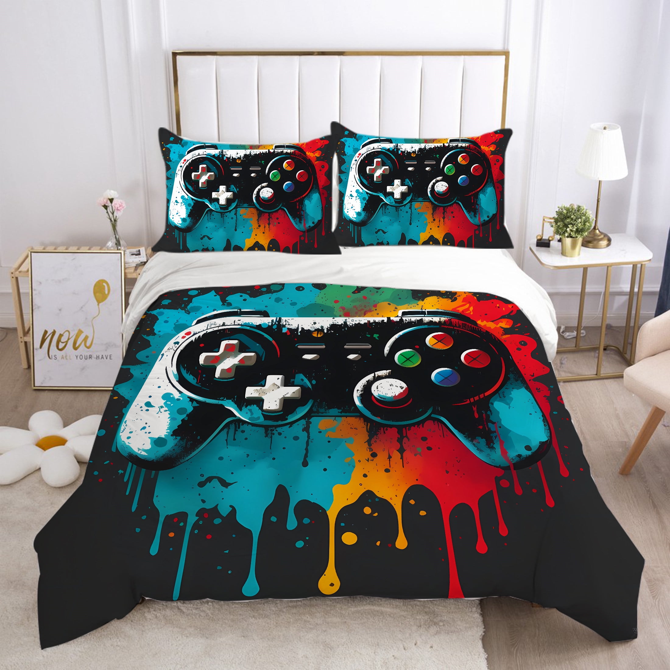 2/3pcs Home Bedclothes Human Skeleton Quilt Cover Set Children Adult ...