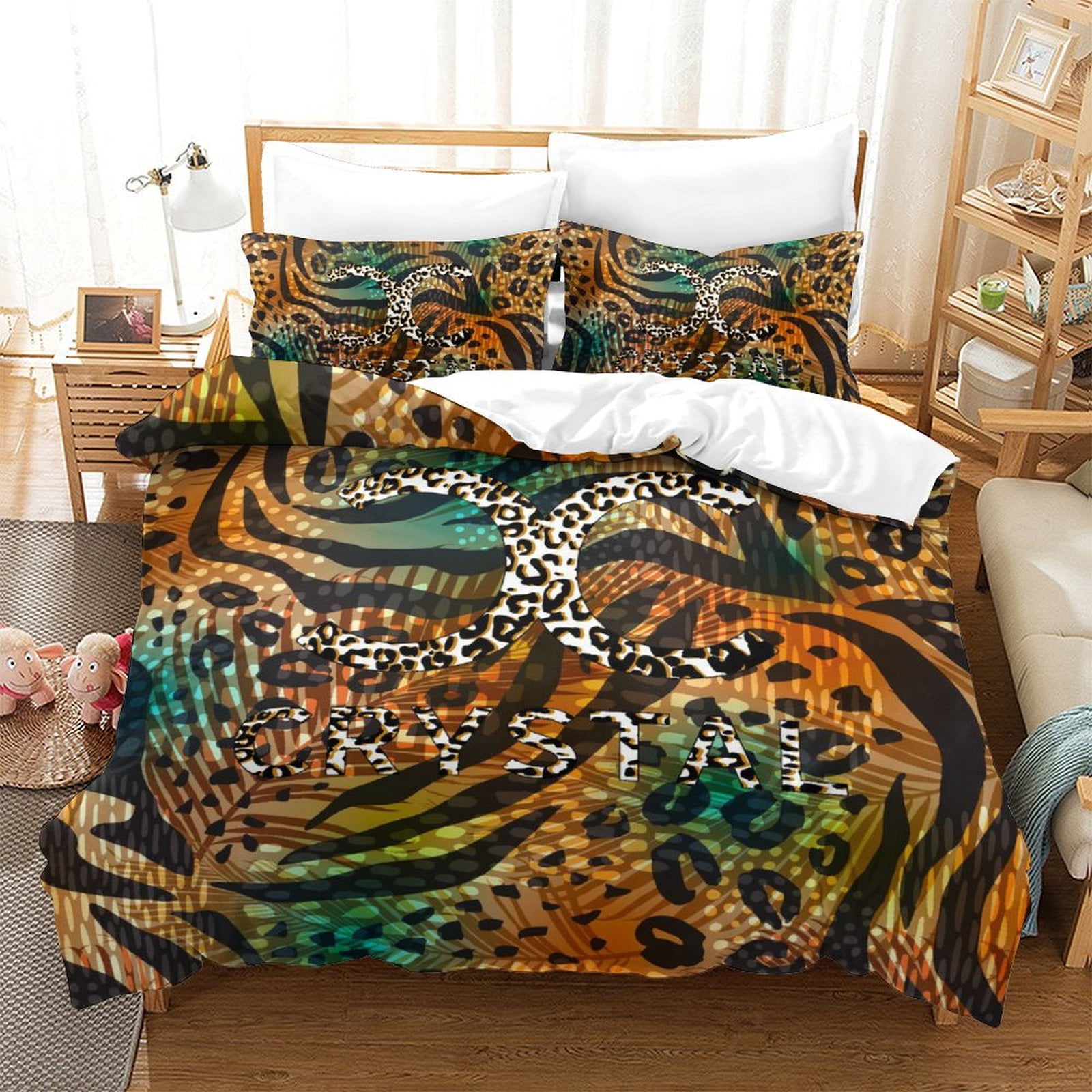 2/3pcs Home Bedding Set Trophy Printed Duvet Cover Quilt Cover Set ...