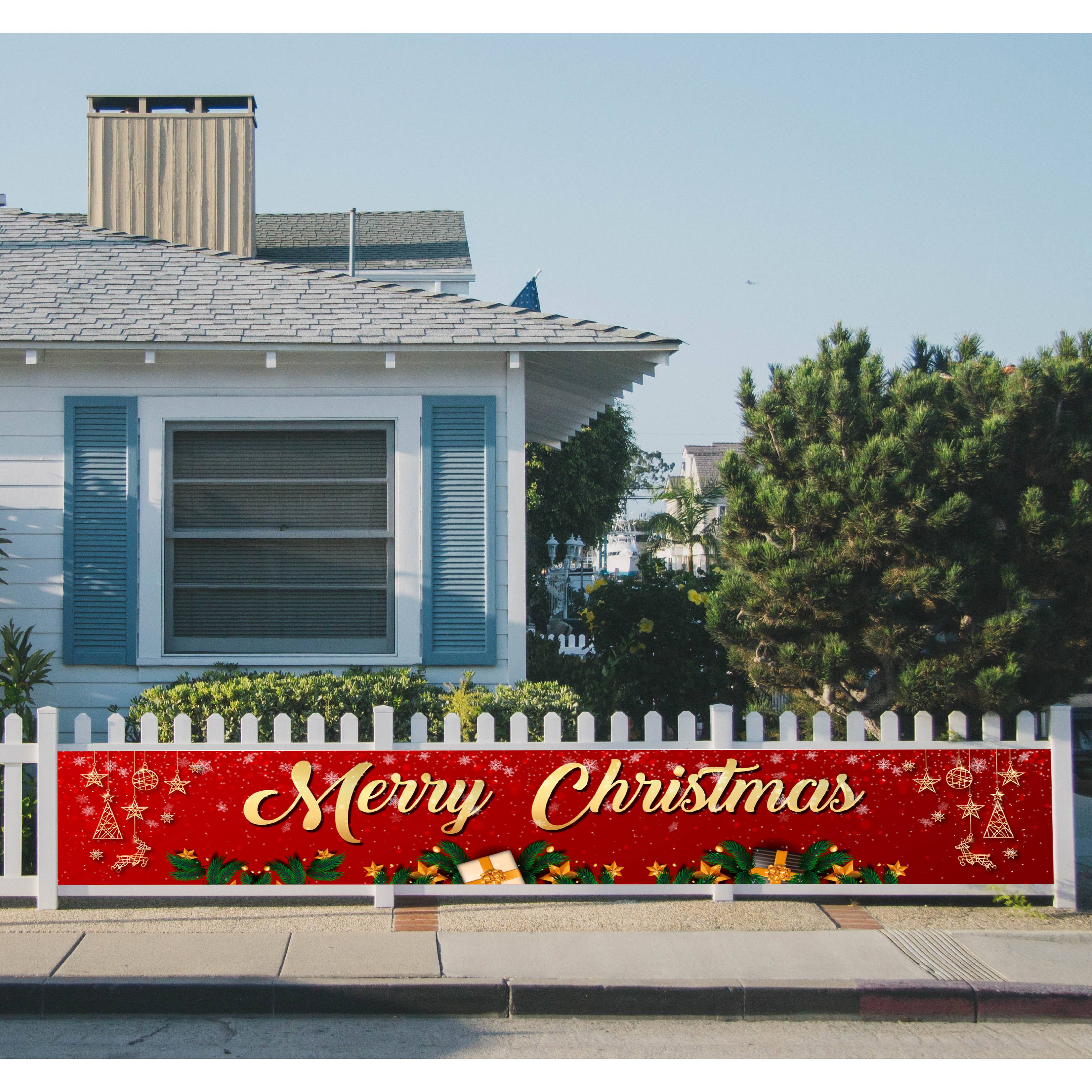 2.3x6 FT Family Christmas Banner 13 oz | Heavy-Duty Vinyl Single-Sided ...