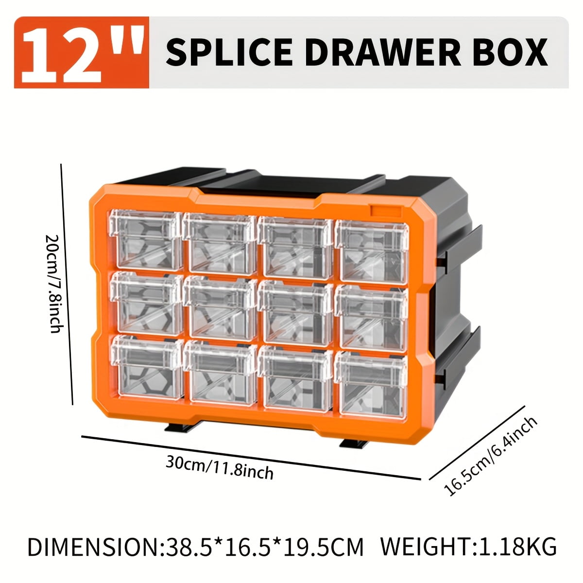 2/4/12 Multi-size Plastic Storage Box With Safety And Transparent Cover ...