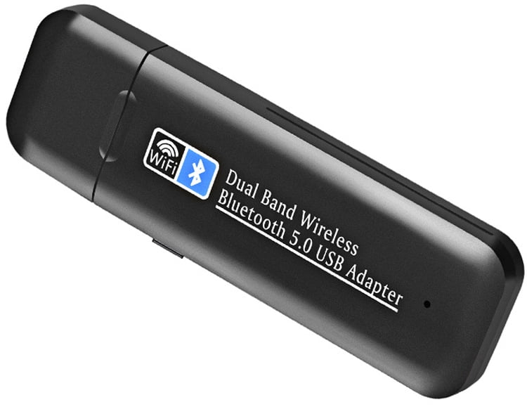 2.4/5Ghz Wireless External Receiver USB WiFi Bluetooth 5.0 Adapter ...