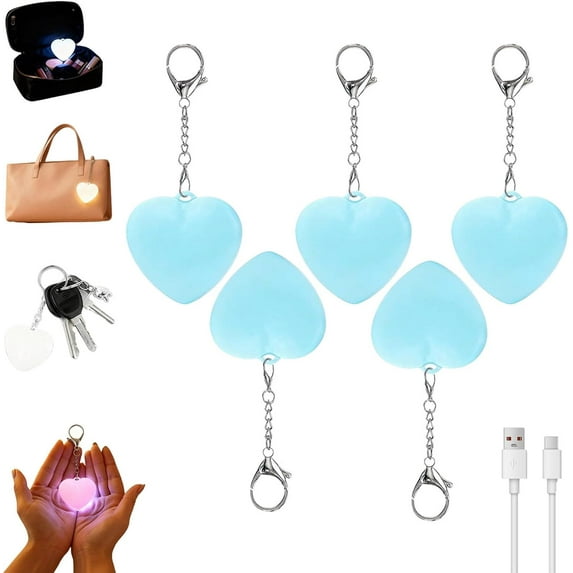 2/4/5Pack Purse Light Handbag Light, Love Wallet Tote Bag Touch Sensing ...