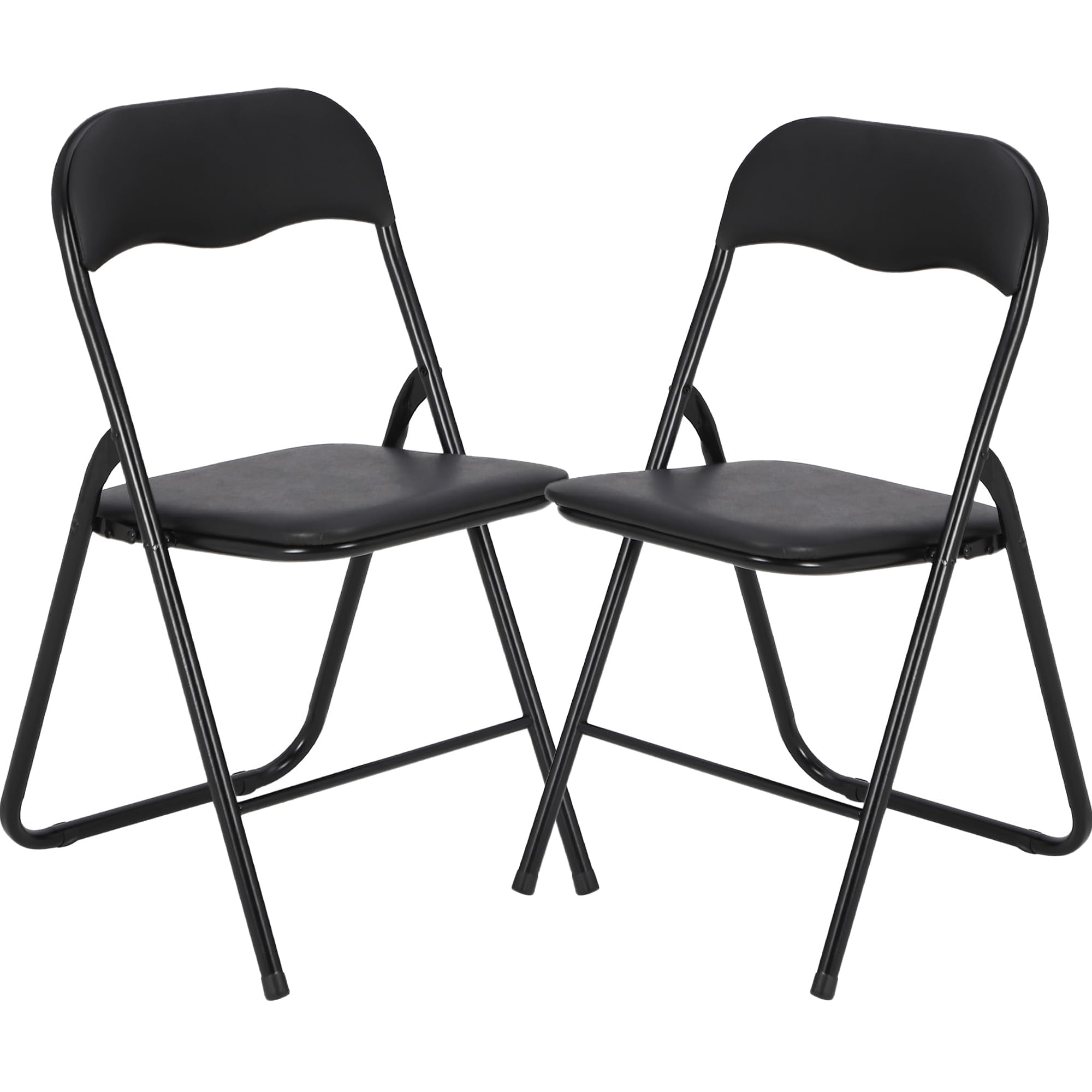 2/4/6 Pack Folding Chairs with Padded Cushion, Folding Chairs with ...