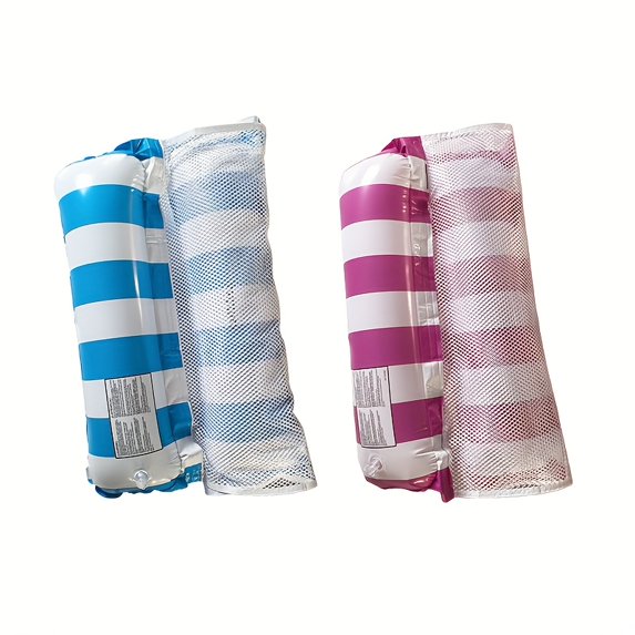 2/4/6 Pack Inflatable Pool Floats for Adults - Classic Striped Swimming ...