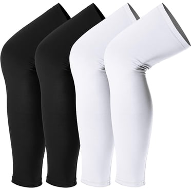 2 Pairs Compression Leg Sleeve Full Length Leg Sleeves Sports Cycling ...