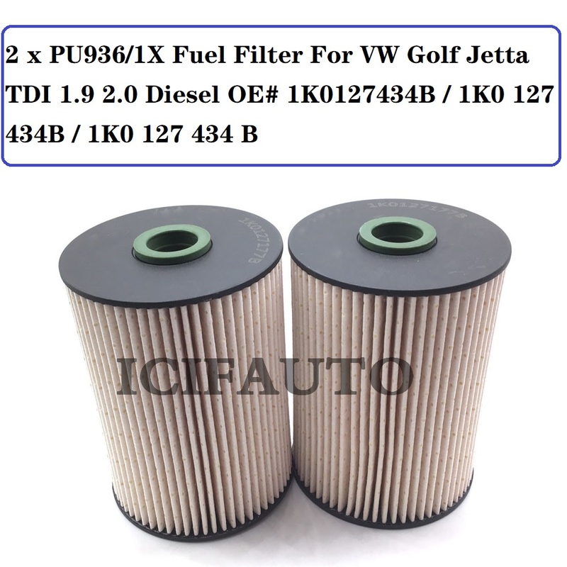 2/4/6 Pieces PU936/1X Engine Fuel Filter for VW Golf Jetta TDI 1.9 2.0 ...