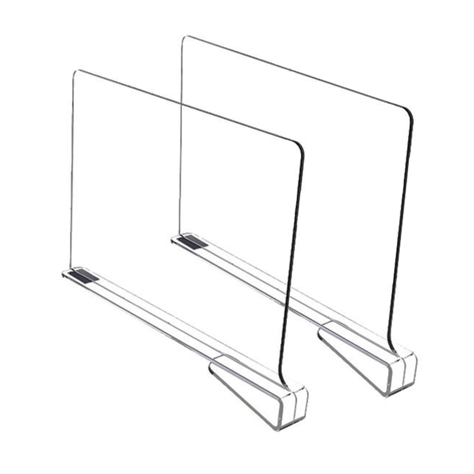 2/4/6Pcs Fitted Shelf Dividers Transparent Stable Closet Organization ...