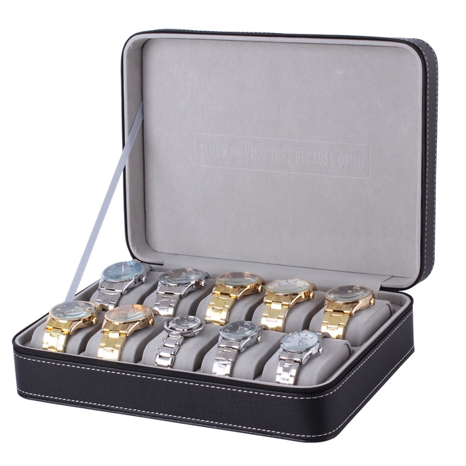 2/4/8/10 Slot PU Leather Watch Box Watch Dislpay Box Exquisite Watch ...
