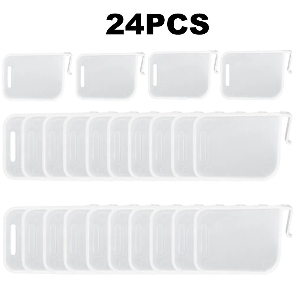 2/4/8/16/24pc Refrigerator Storage Partition Board Retractable Plastic ...