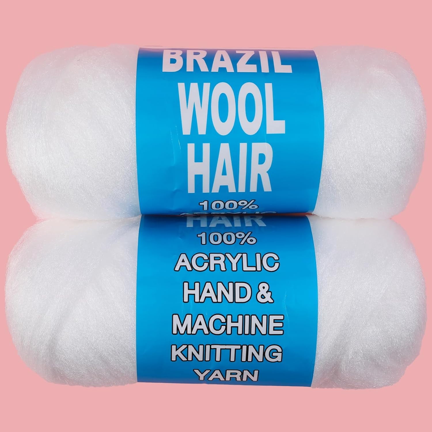2/4/8 Rolls Brazilian Wool Hair for Braiding Acrylic Hand Knitting Wool ...