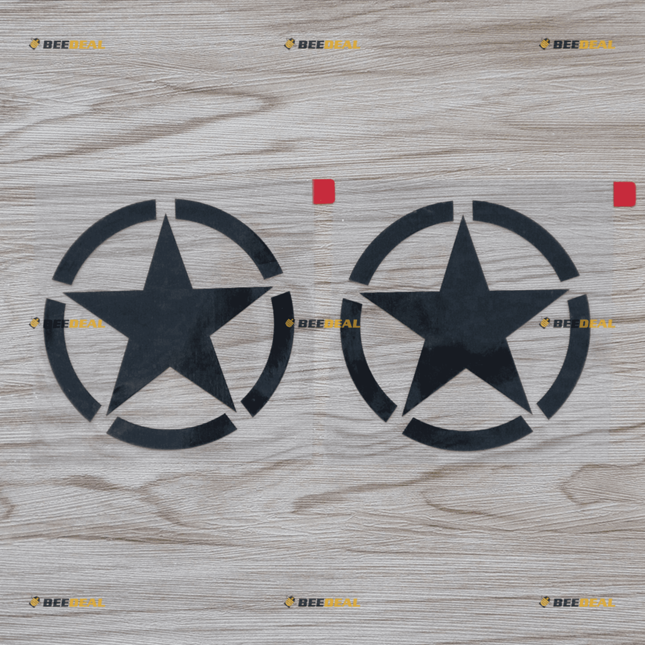 (2) 4" Army Star WW2 Decal Sticker Car Vinyl fit for Jeep Toyota Willys ...
