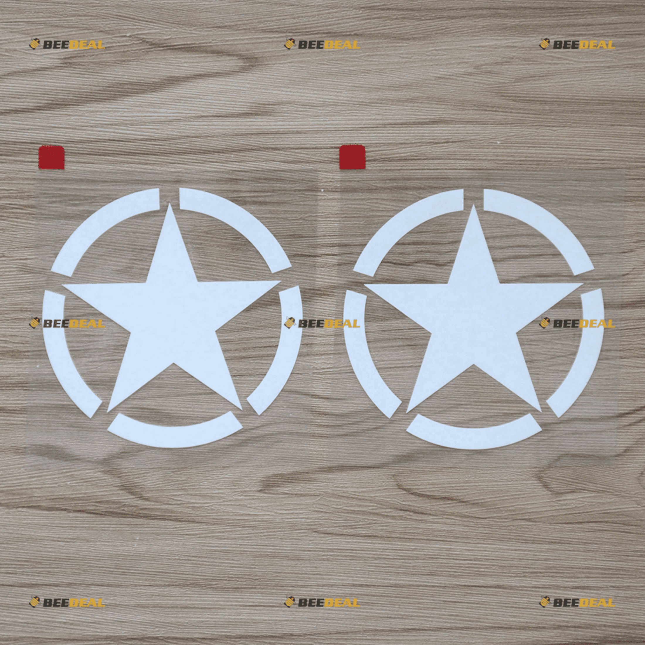 (2) 4" Army Star WW2 Decal Sticker Car Vinyl fit for Jeep Toyota Willys ...