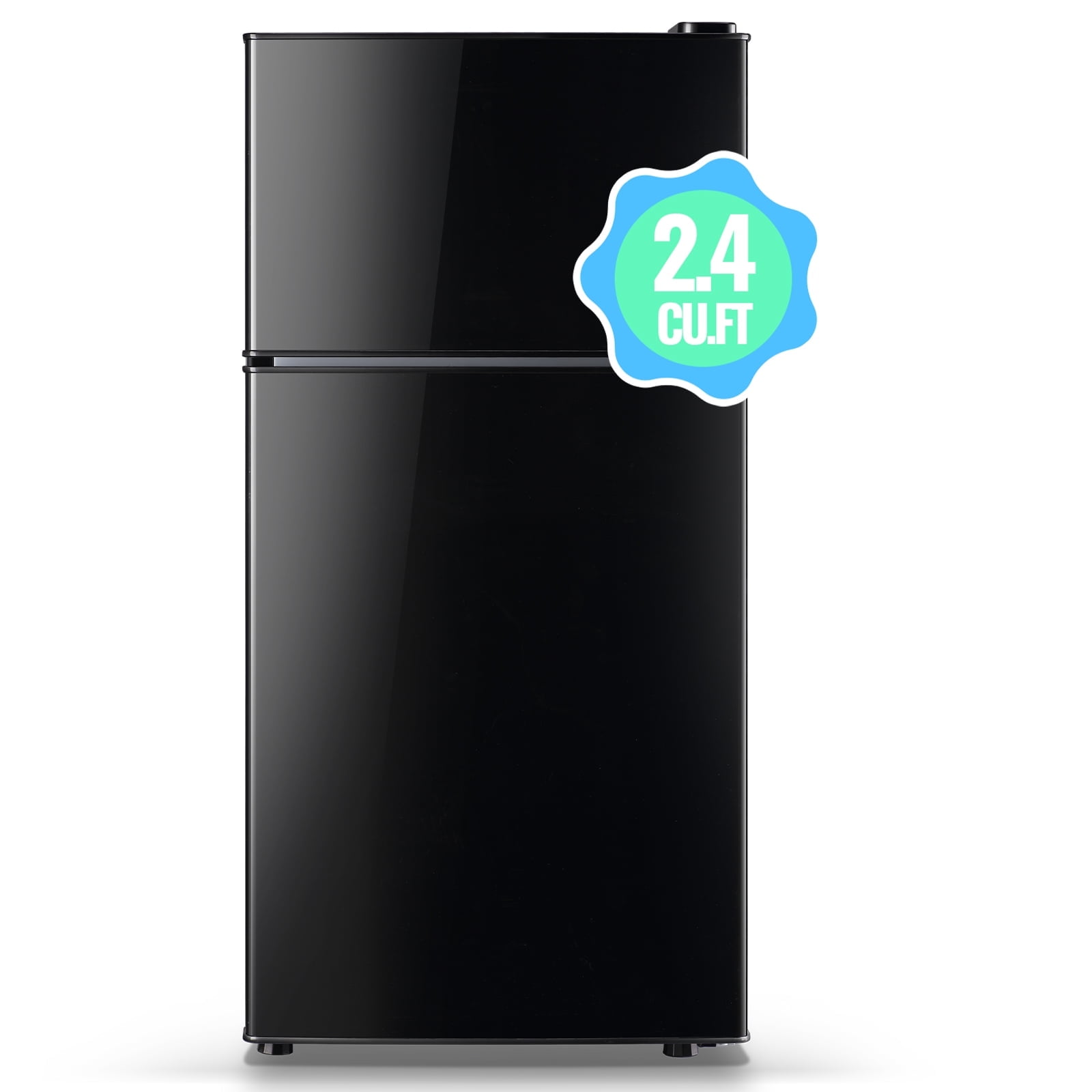 DEMULLER 2.4 Cu.ft Refrigerator, Mini Small Fridge with Double Door ...
