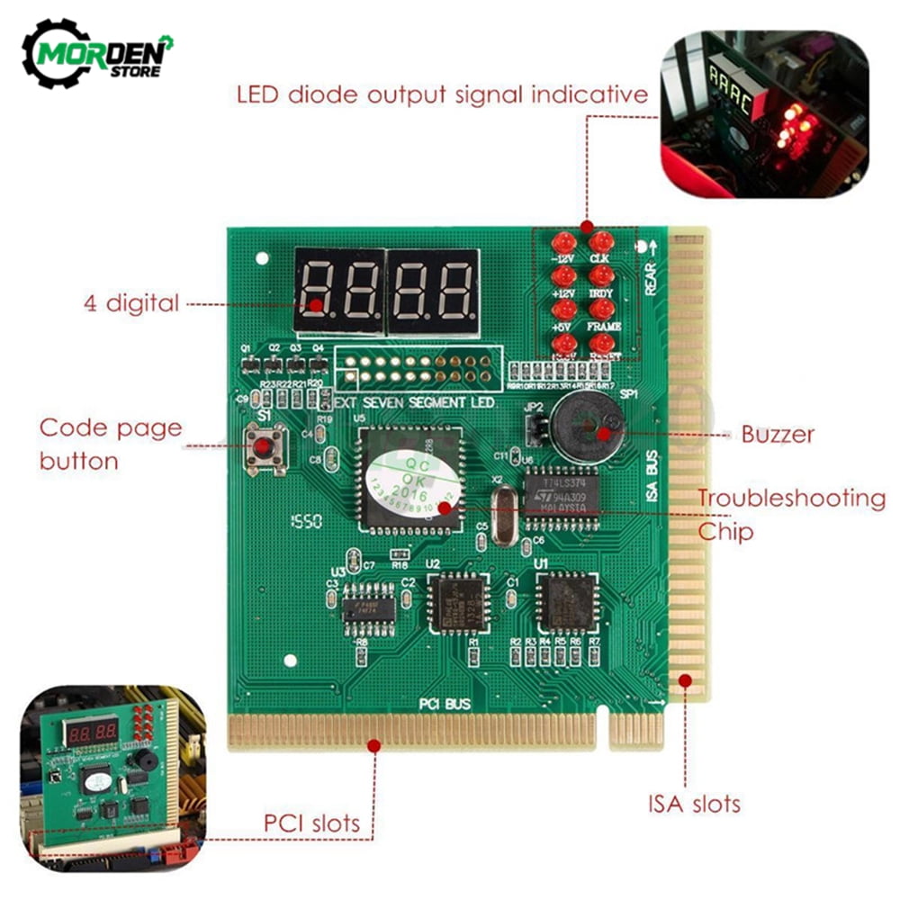 2 / 4 Digit LCD Display PC Analyzer Diagnostic Post Card Motherboard ...